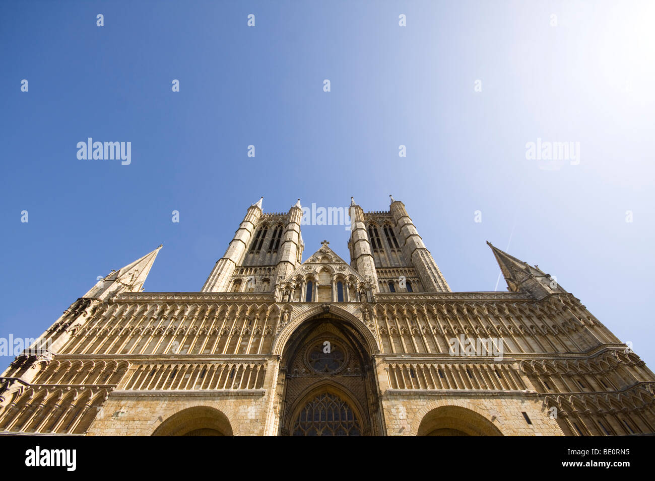 Lincoln Cathedral- West Front Stock Photo - Alamy