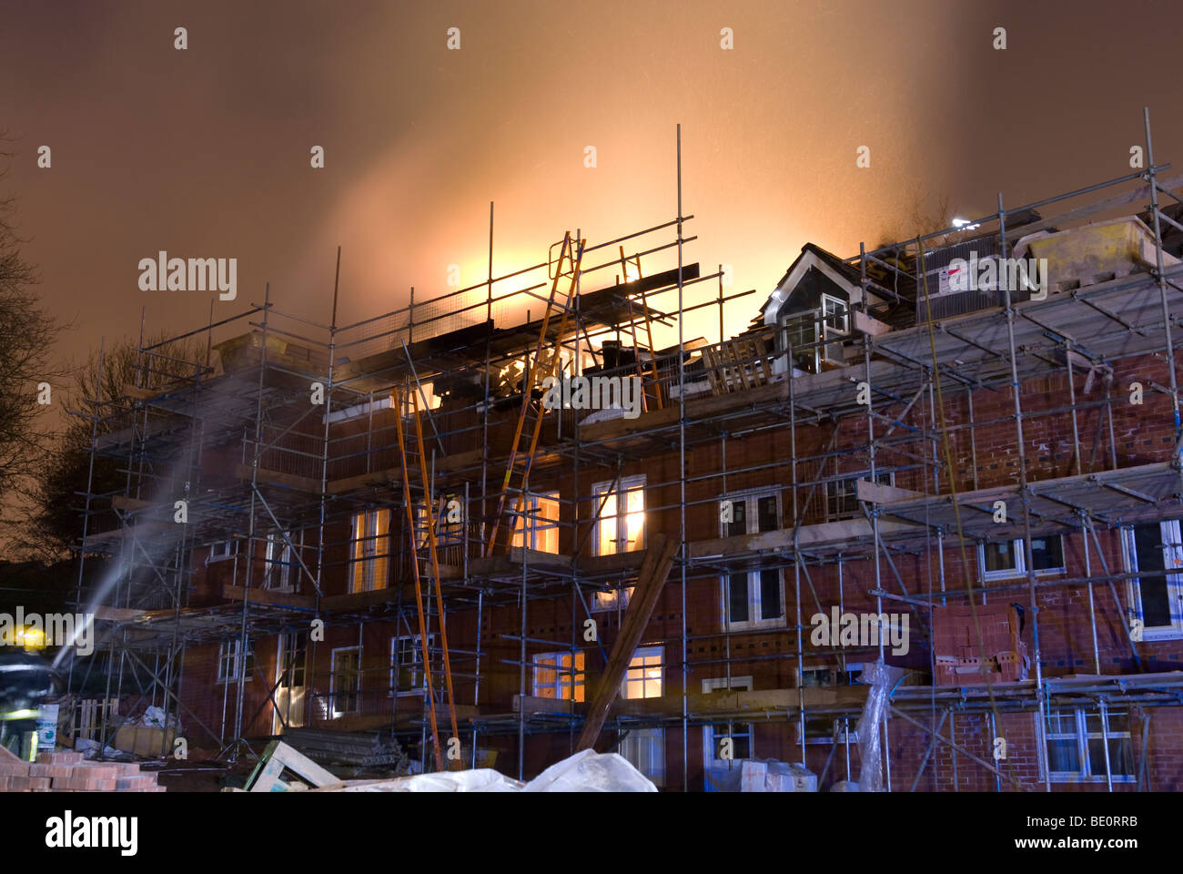 Fire brigade on site hi-res stock photography and images - Alamy