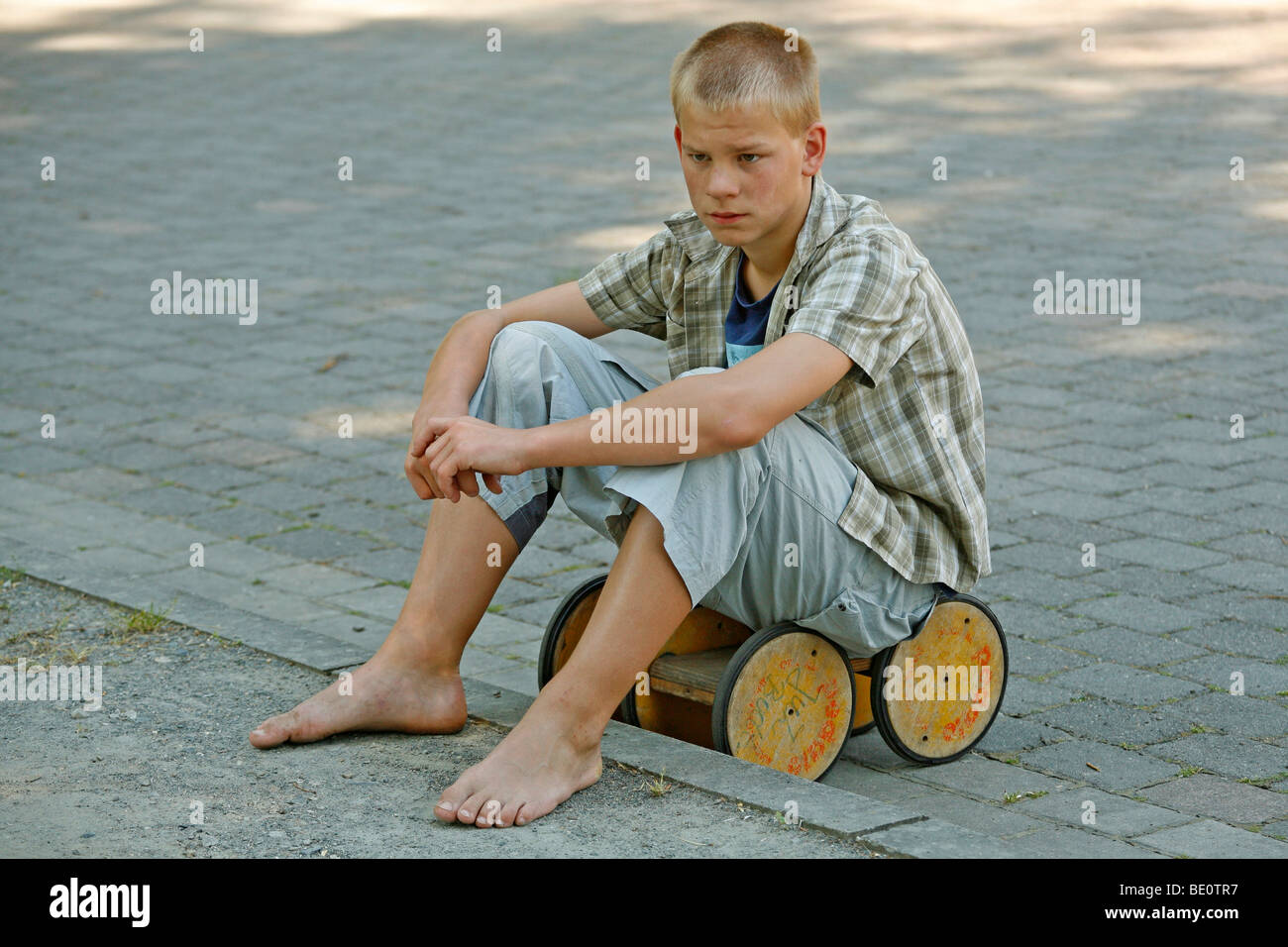 portrait of a sad young boy Stock Photo - Alamy