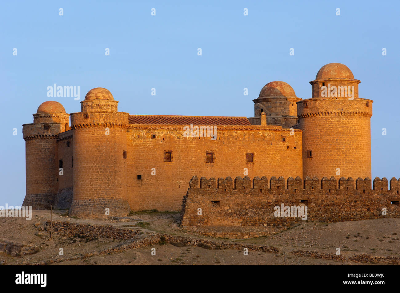 La Calahorra Renaissance castle (S.XVI) at la Calahorra village ...