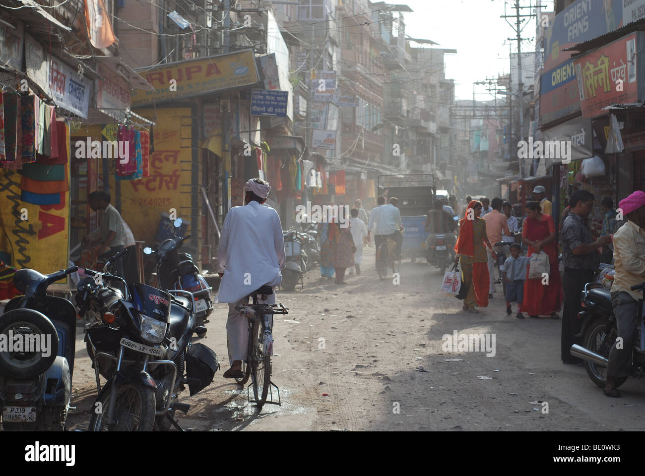 Dusty street scene, Jodhpur, Rajasthan, India Stock Photo - Alamy