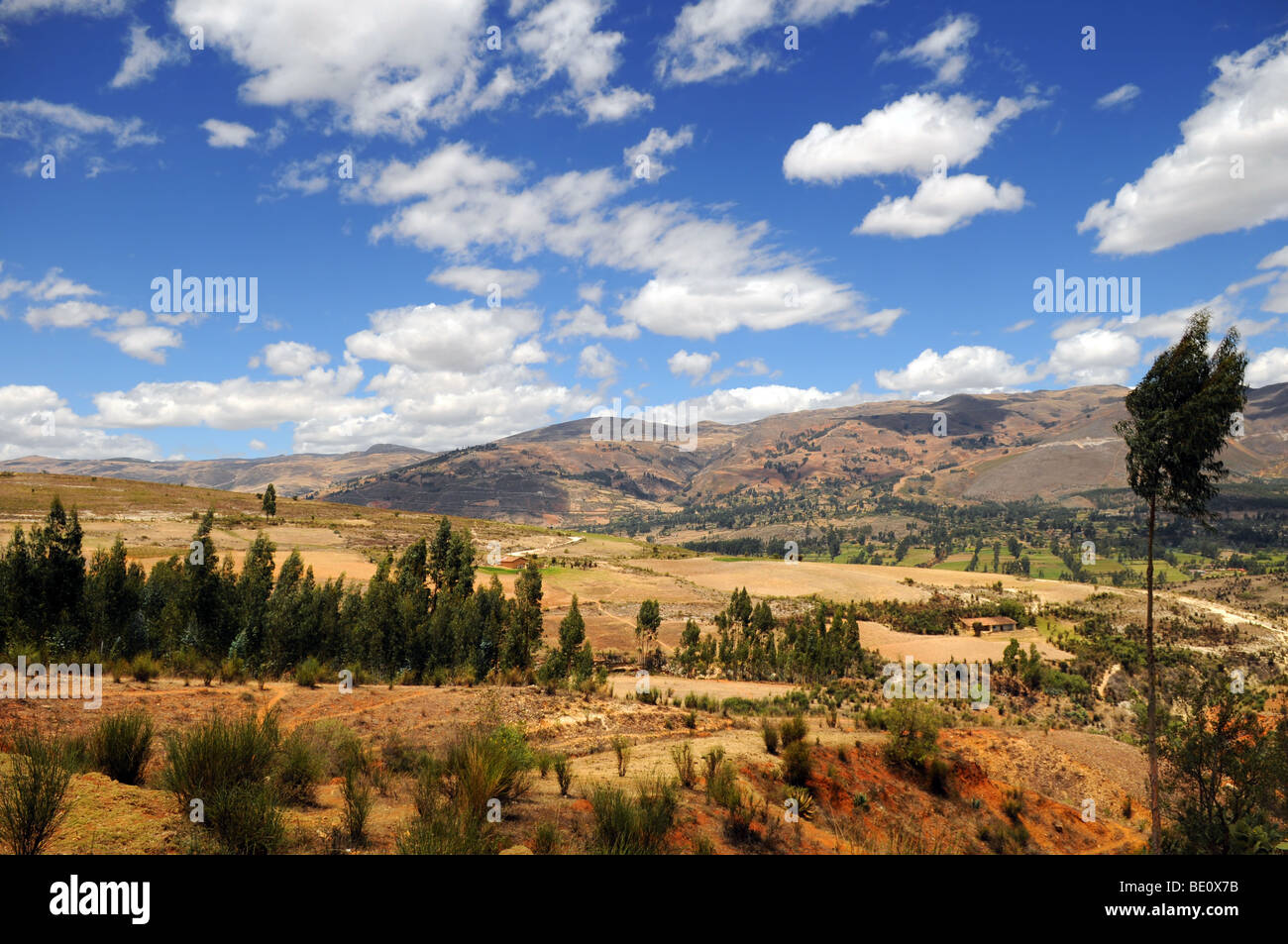 Mountain range in Cajamarca, in the northern Andes of Peru Stock Photo ...