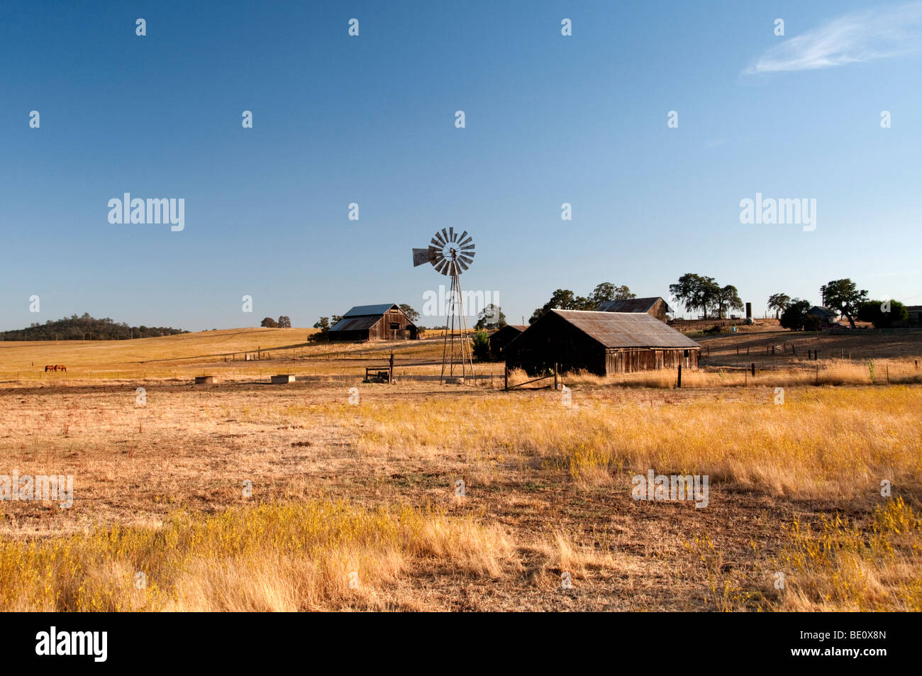 Rock Creek Road Rural Farm, California Stock Photo - Alamy