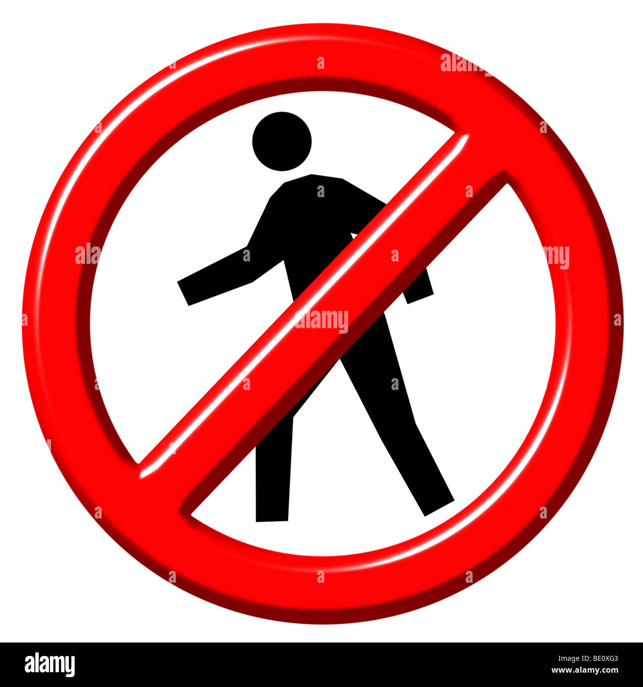 Do not enter 3d sign Stock Photo - Alamy