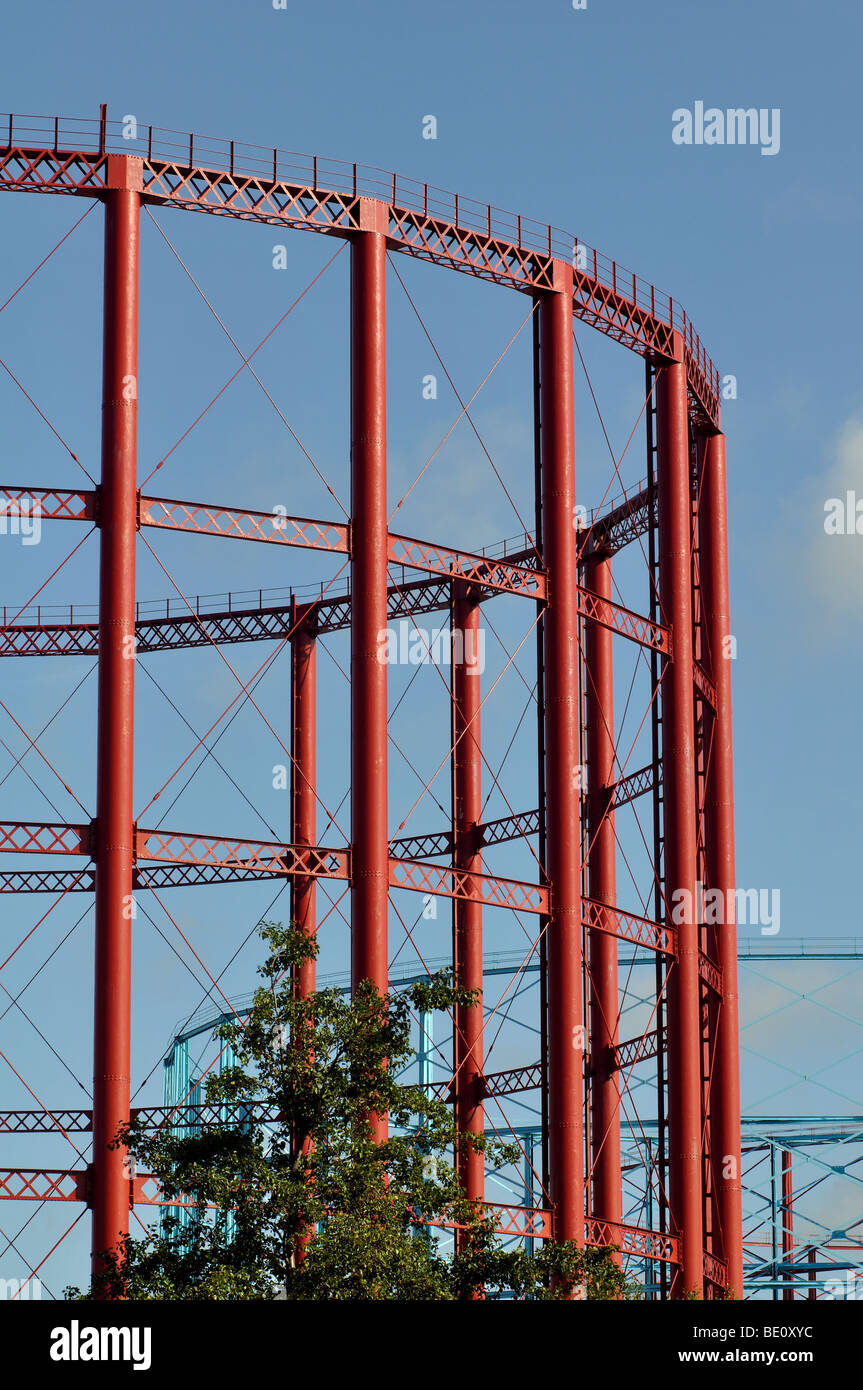 Gasometer at Saltley Gas Works, Birmingham, West Midlands, England, UK ...