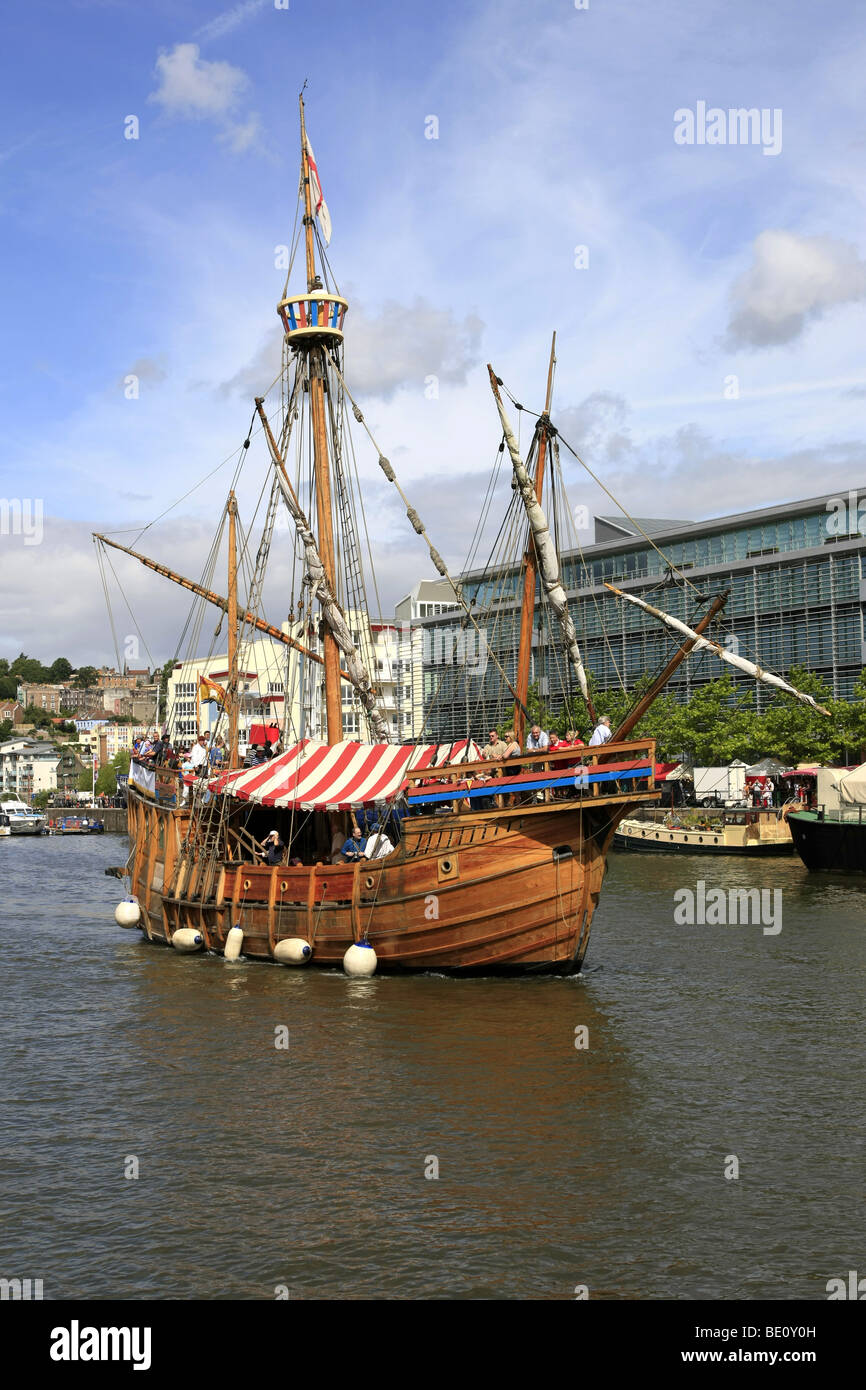 Mathew Henry Cabot Ship in Bristol City Harbour Estuary Stock Photo - Alamy