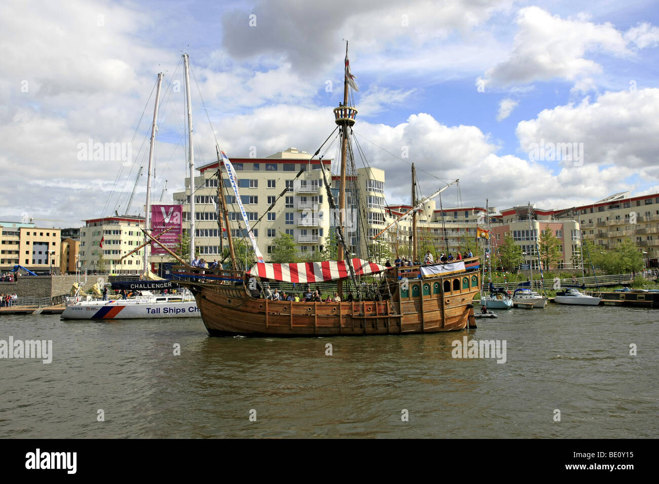 Mathew Henry Cabot Ship in Bristol City Harbour Estuary Stock Photo - Alamy