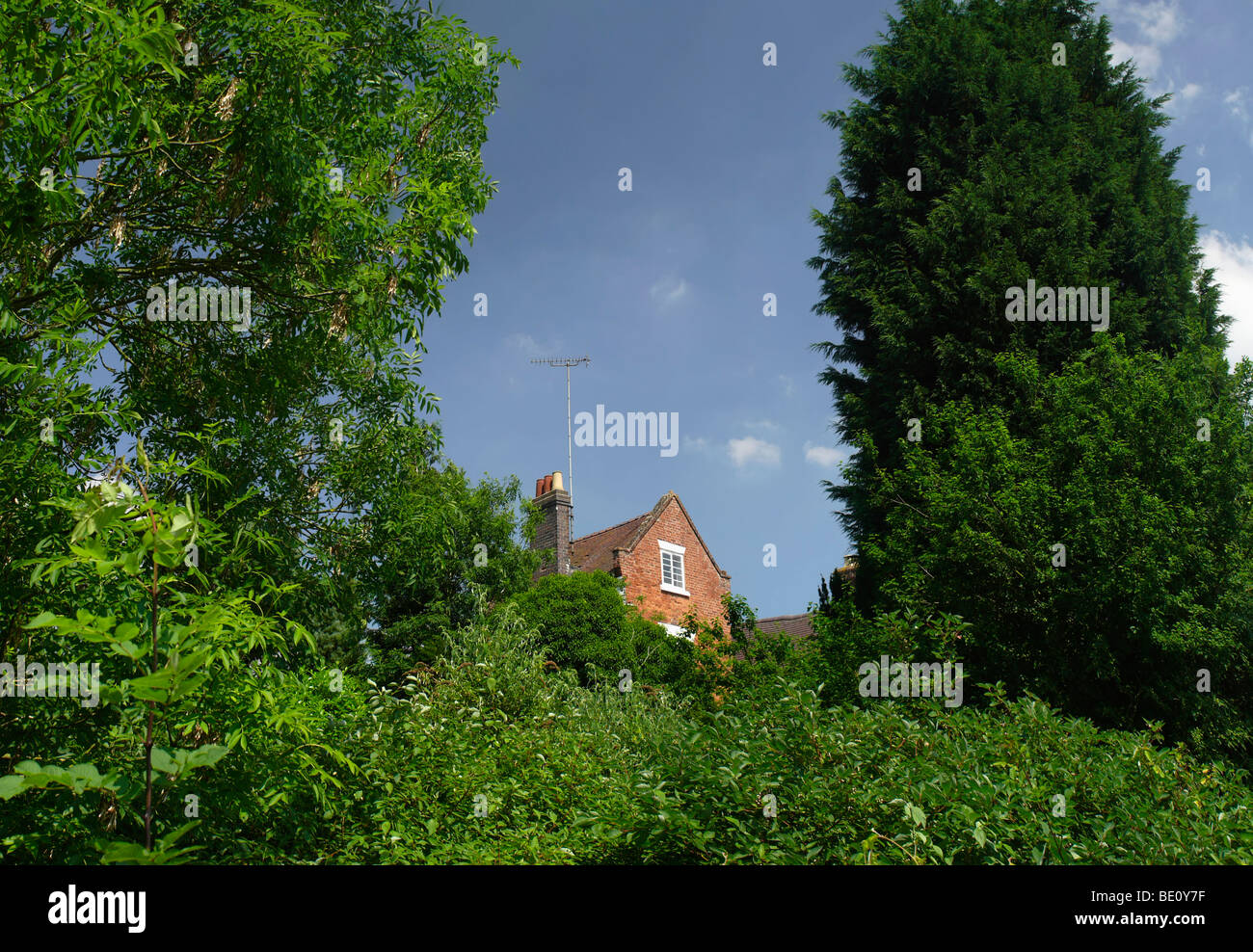 brick built house in countryside Stock Photo - Alamy