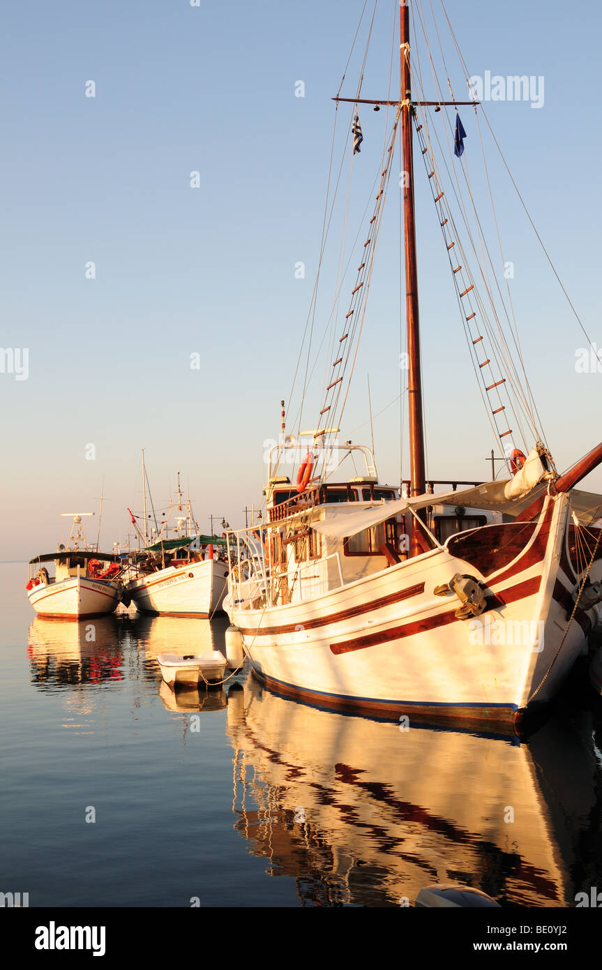 Greece caique evia hi-res stock photography and images - Alamy