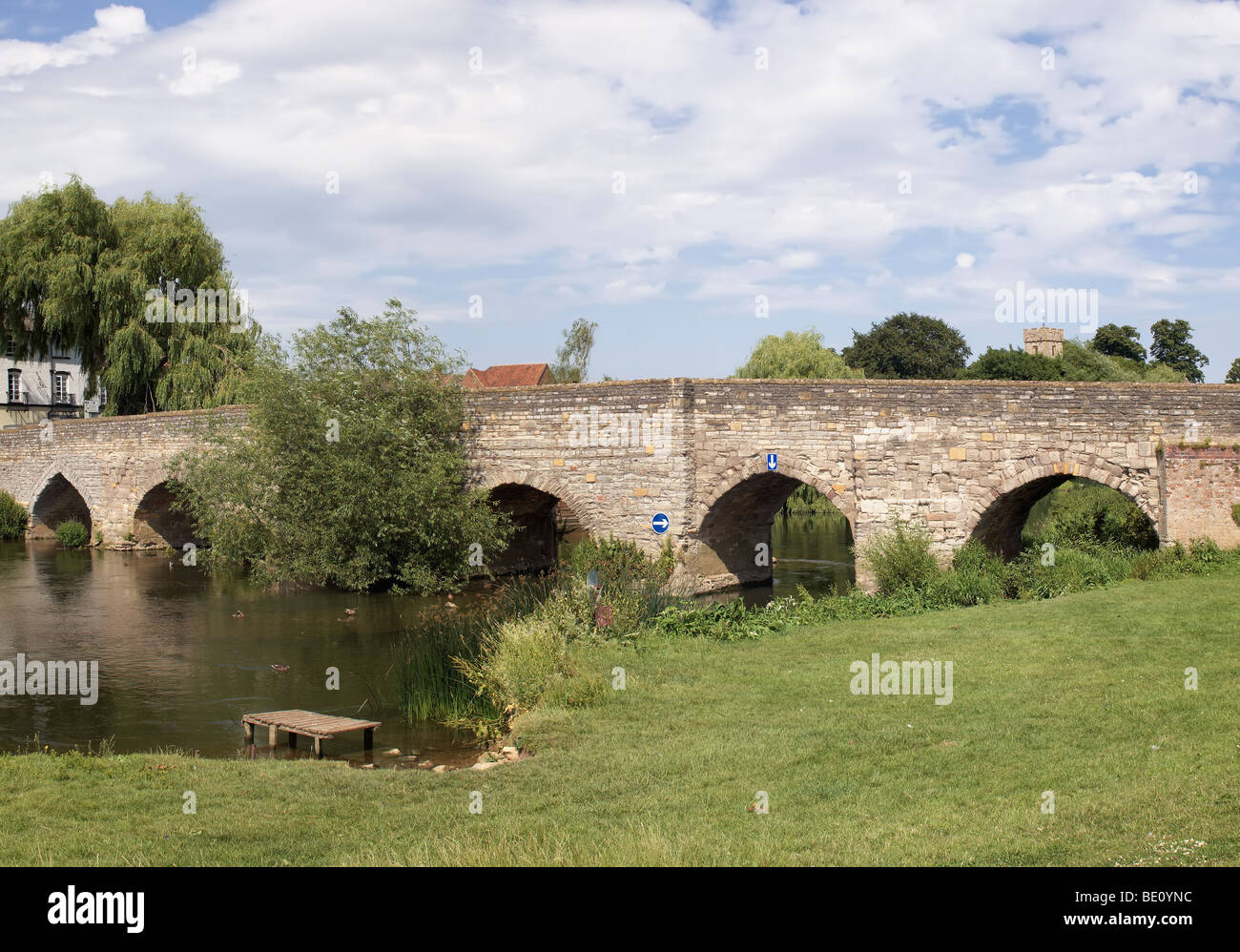 medieval bridge over the river avon bidford on avon warwickshire the ...