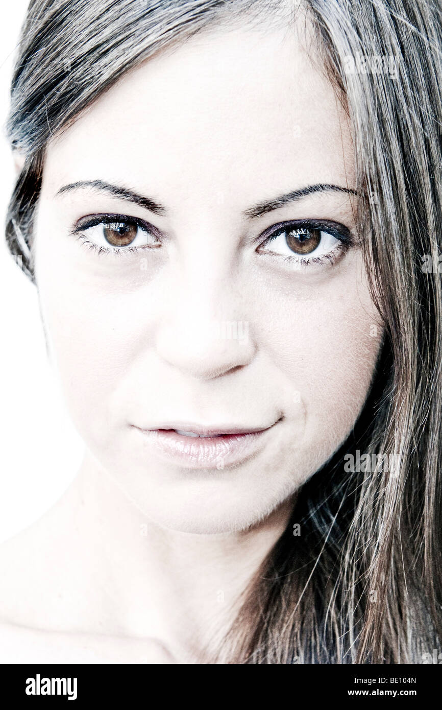 Young woman, portrait, Milan, Italy Stock Photo - Alamy