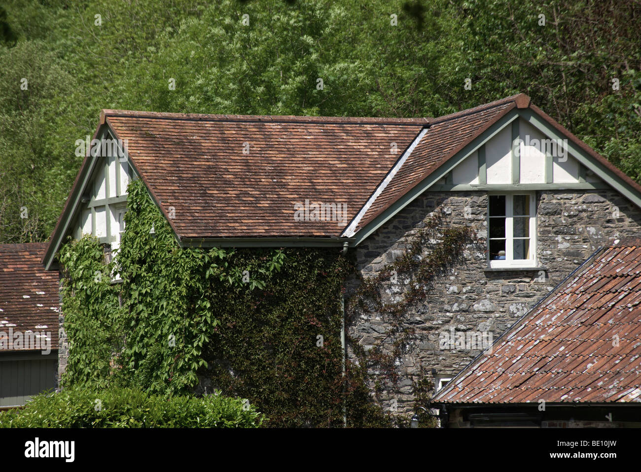 detached house exterior view Stock Photo - Alamy