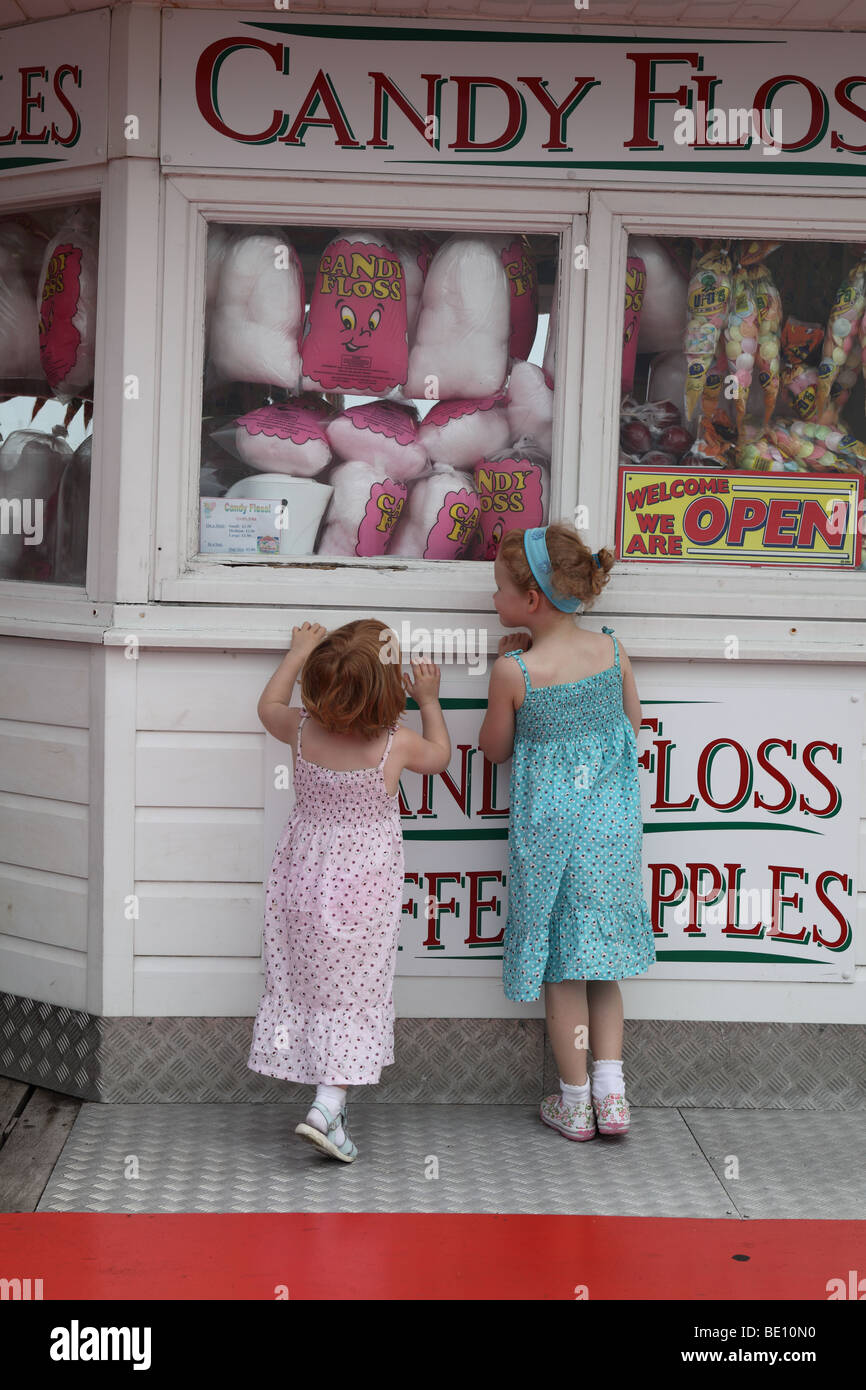 Child candy floss seaside hi-res stock photography and images - Alamy