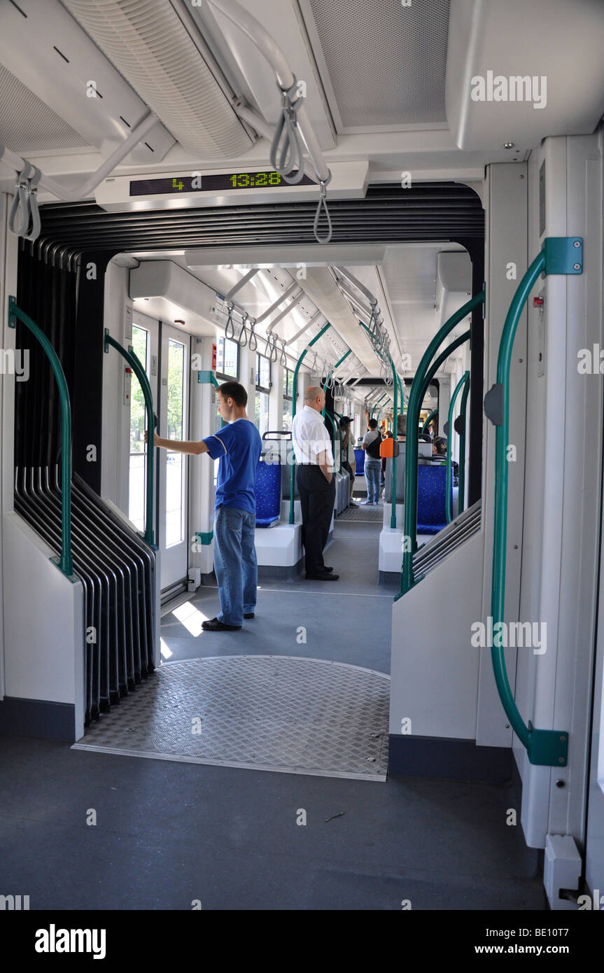 Eastern Europe, Hungary, Budapest, Interior of a Tram Stock Photo - Alamy