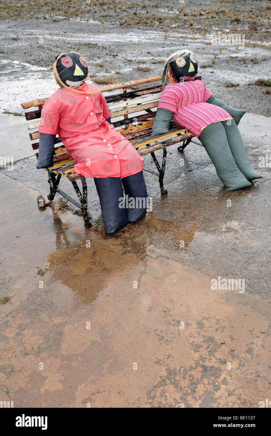 Two stuffed life-size dolls Stock Photo - Alamy