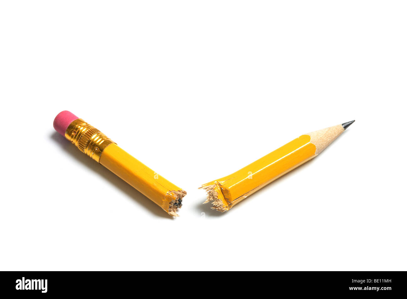 Broken Pencil Stock Photo - Alamy