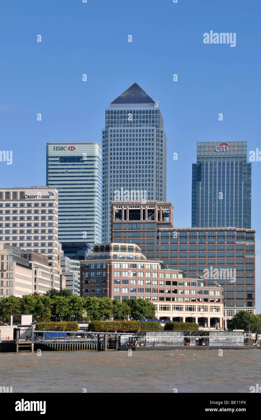 HSBC and Citigroup banking and financial services company skyscrapers ...