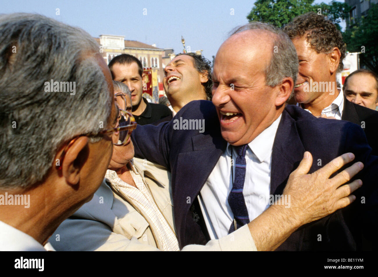 On, fausto Bertinotti, Milan, 1997 Stock Photo - Alamy