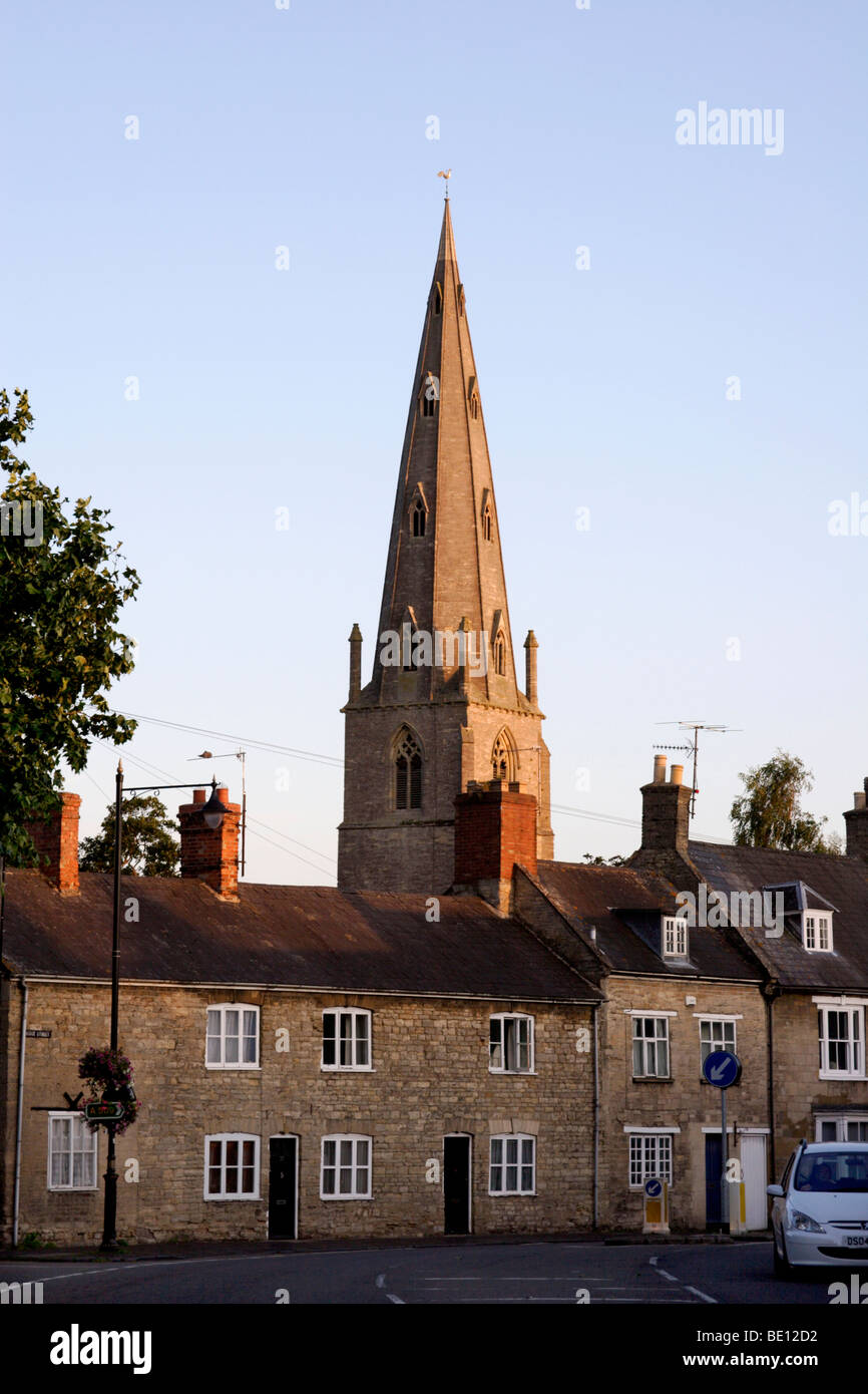 Olney Church at sunset, Buckinghamshire, England, UK Stock Photo - Alamy