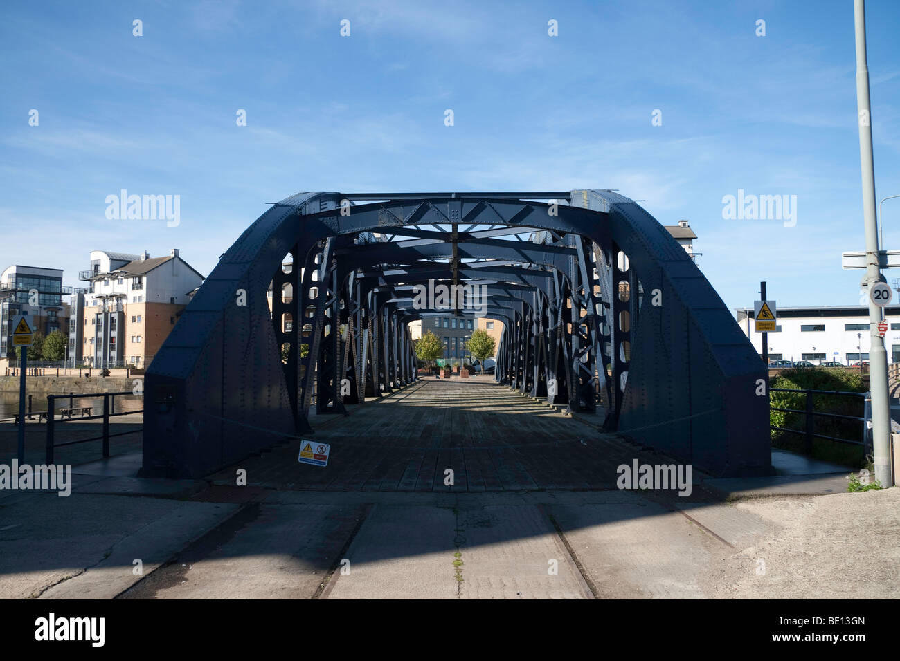 Looking south-west towards the Victoria Swing Bridge in Edinburgh's ...