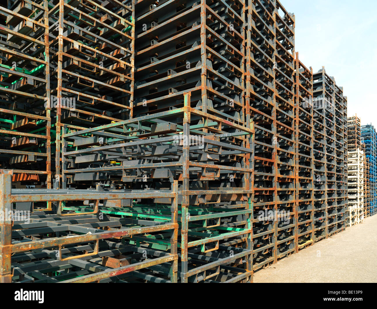 Iron frames, custom-made for a company for the loading or ...