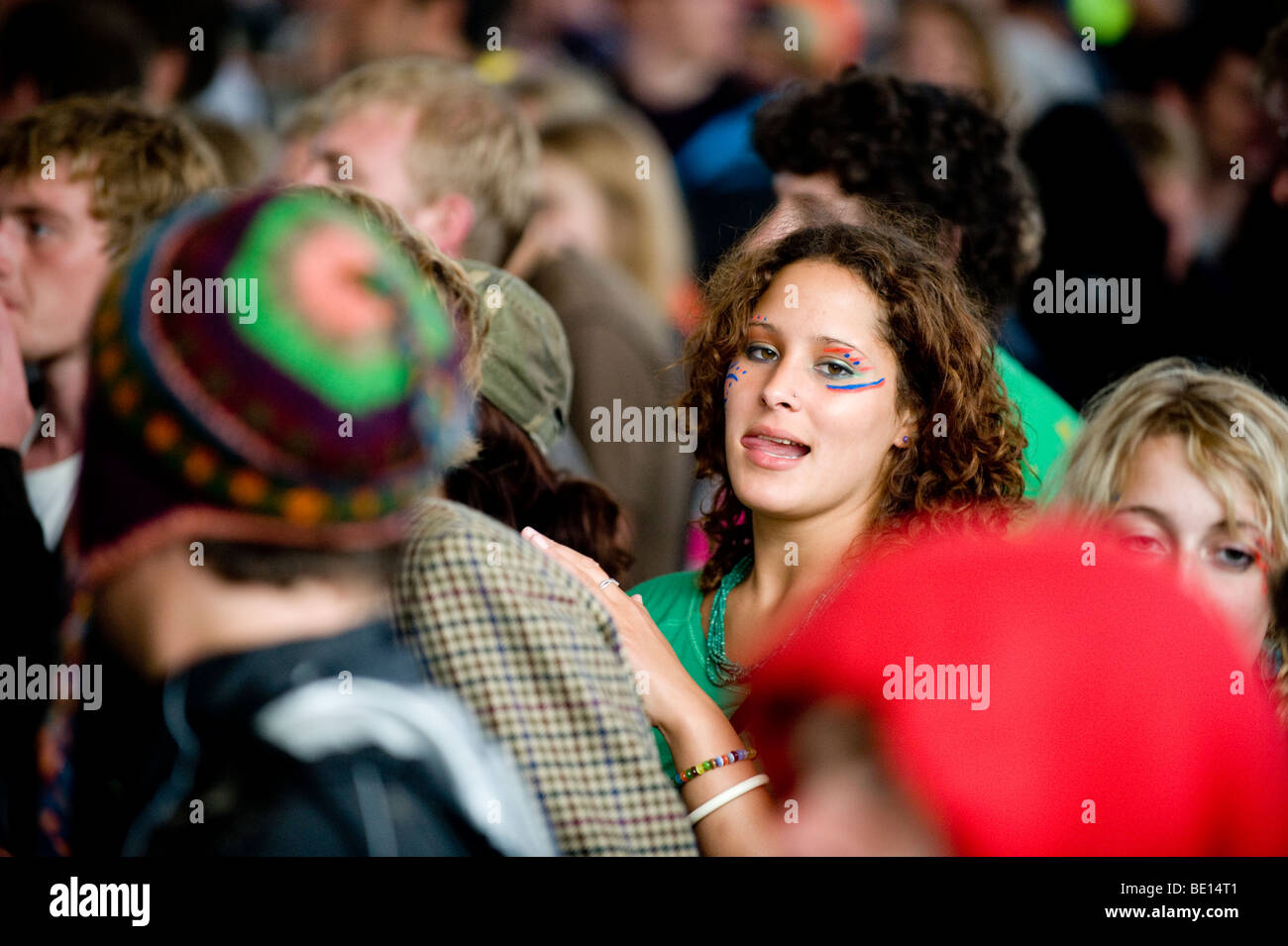 Crowds of revelers at the 2009 Glade Festival Stock Photo - Alamy