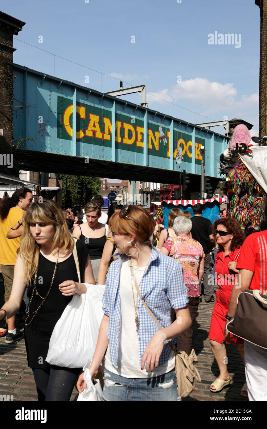 camden lock market with the famous rail bridge in the background camden ...