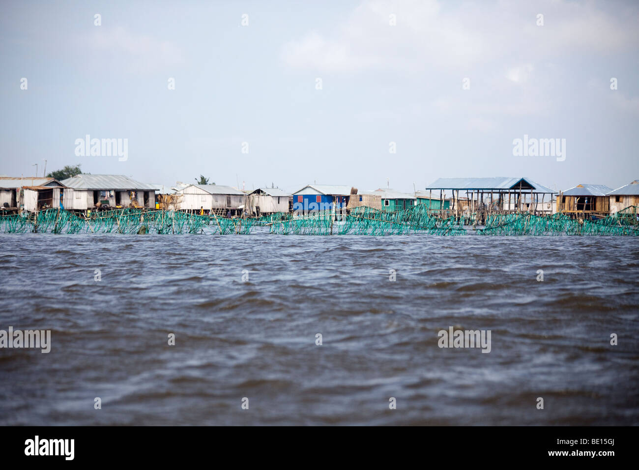 Along the coast of Benin between Cotonou and Ganvie, fishermen live on ...