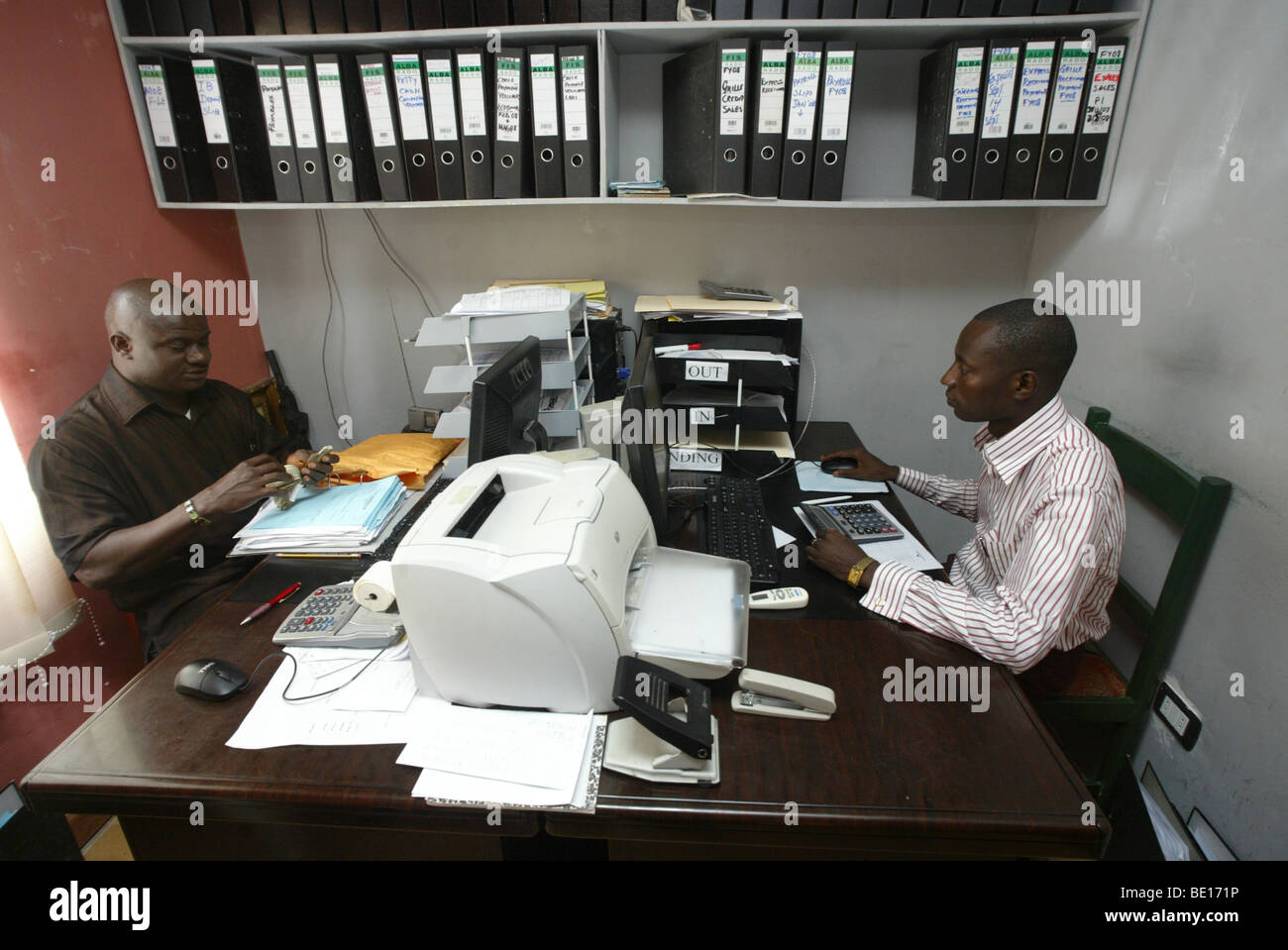 Monrovia, Liberia - September ,17, 2008: Left-Right, Elijah Chea, and ...