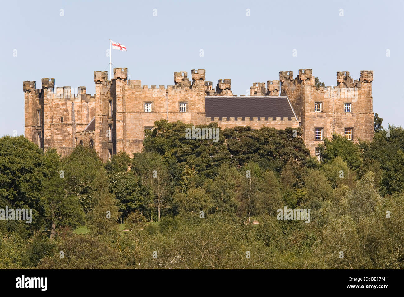 Lumley Castle in County Durham in north-east England. The castle is now ...