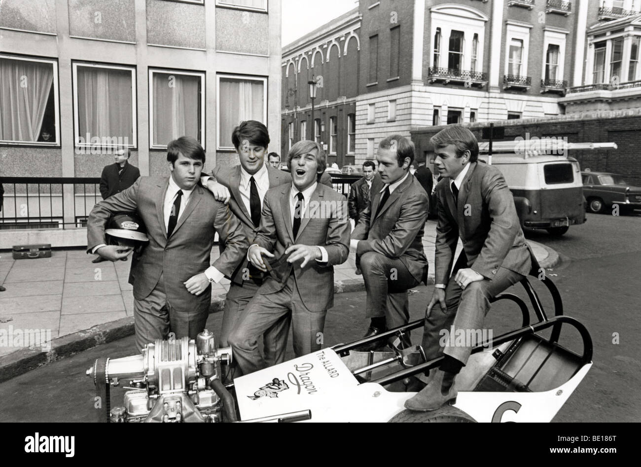 BEACH BOYS outside EMI House, Manchster Square, London in November 1964 ...