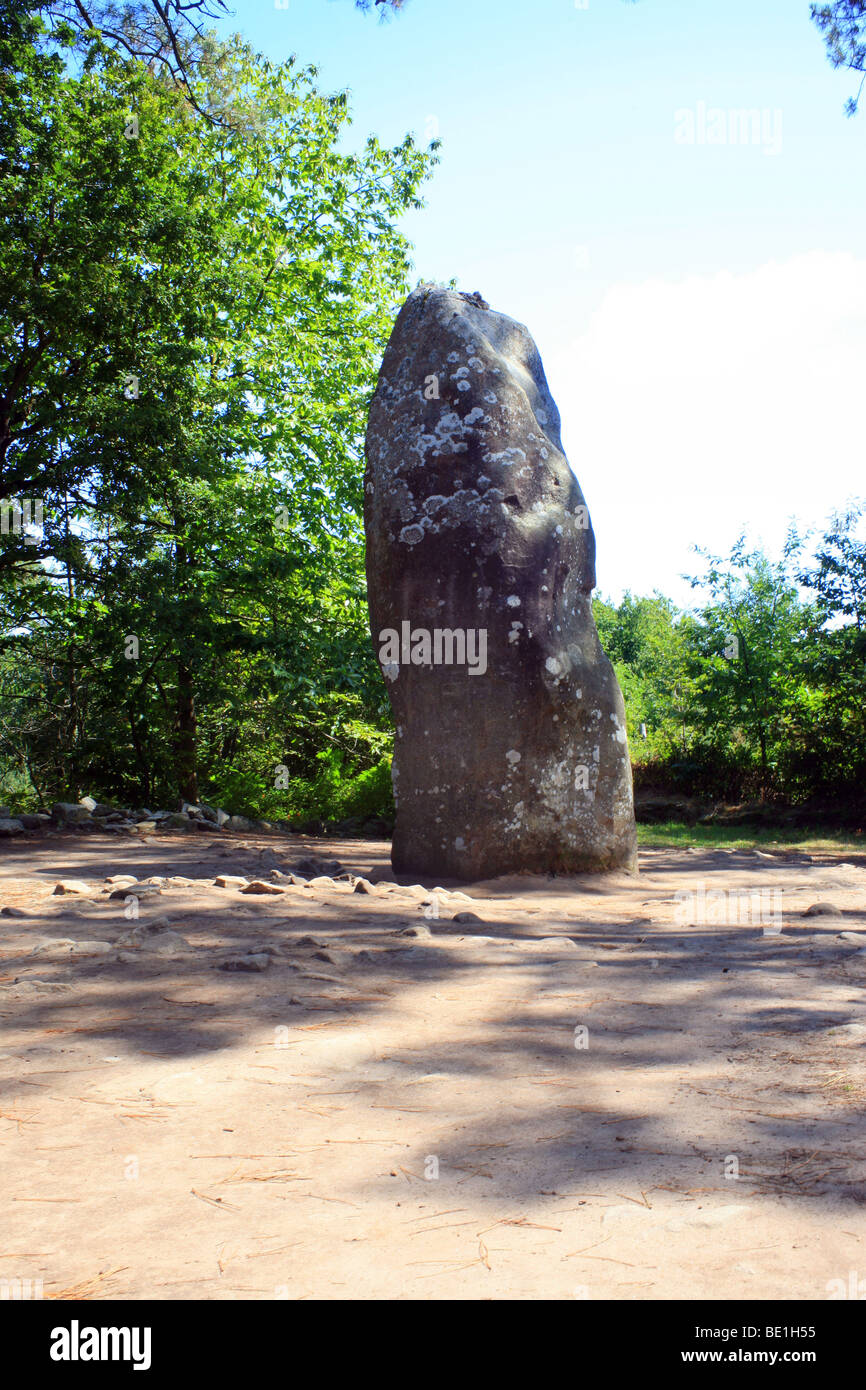 le geant du Manio, megalith at Kerlescan near Carnac, Morbihan ...