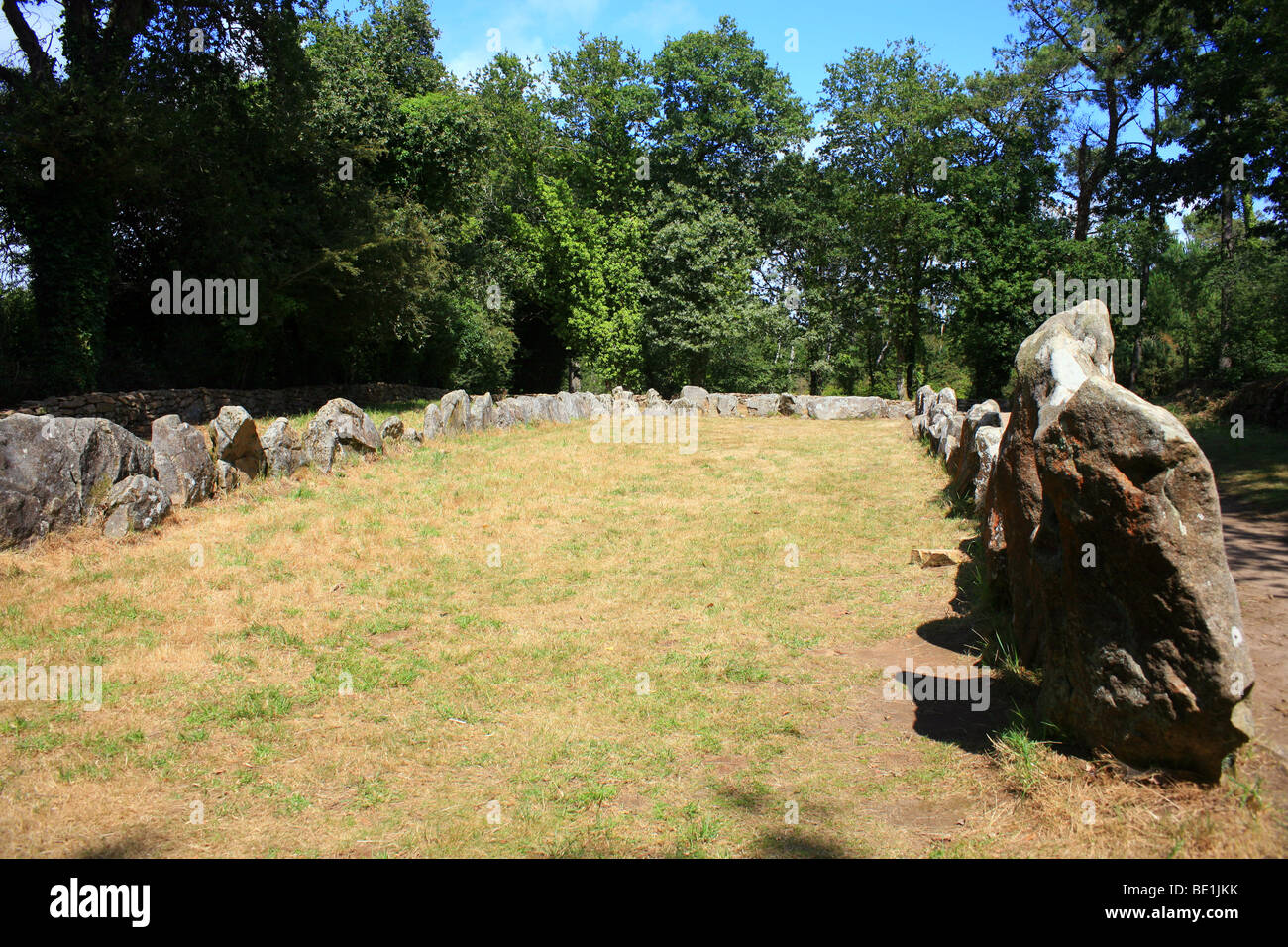 le Quadrilatere megaliths near le Geant du Manio, Kerlescan near Carnac ...