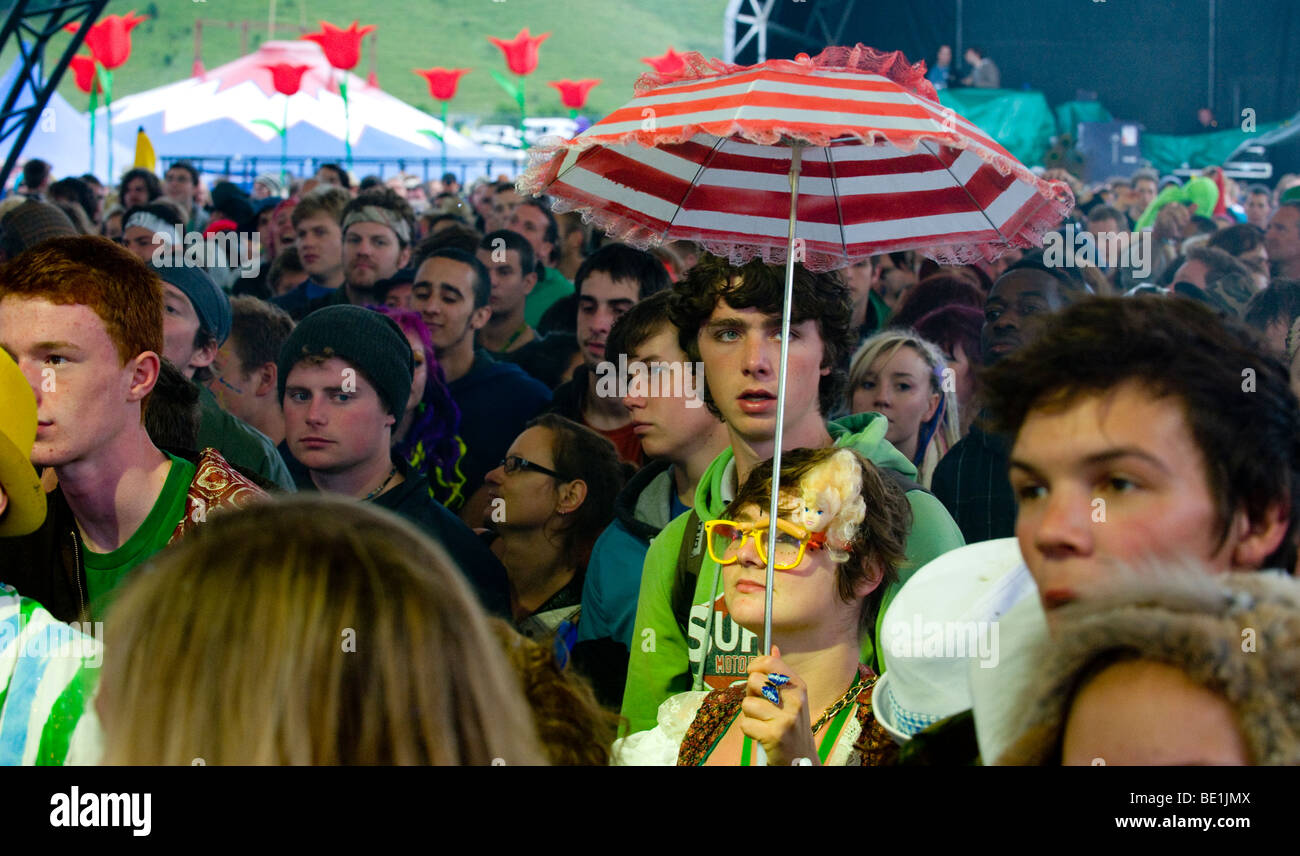 Crowds of revelers at the 2009 Glade Festival Stock Photo - Alamy