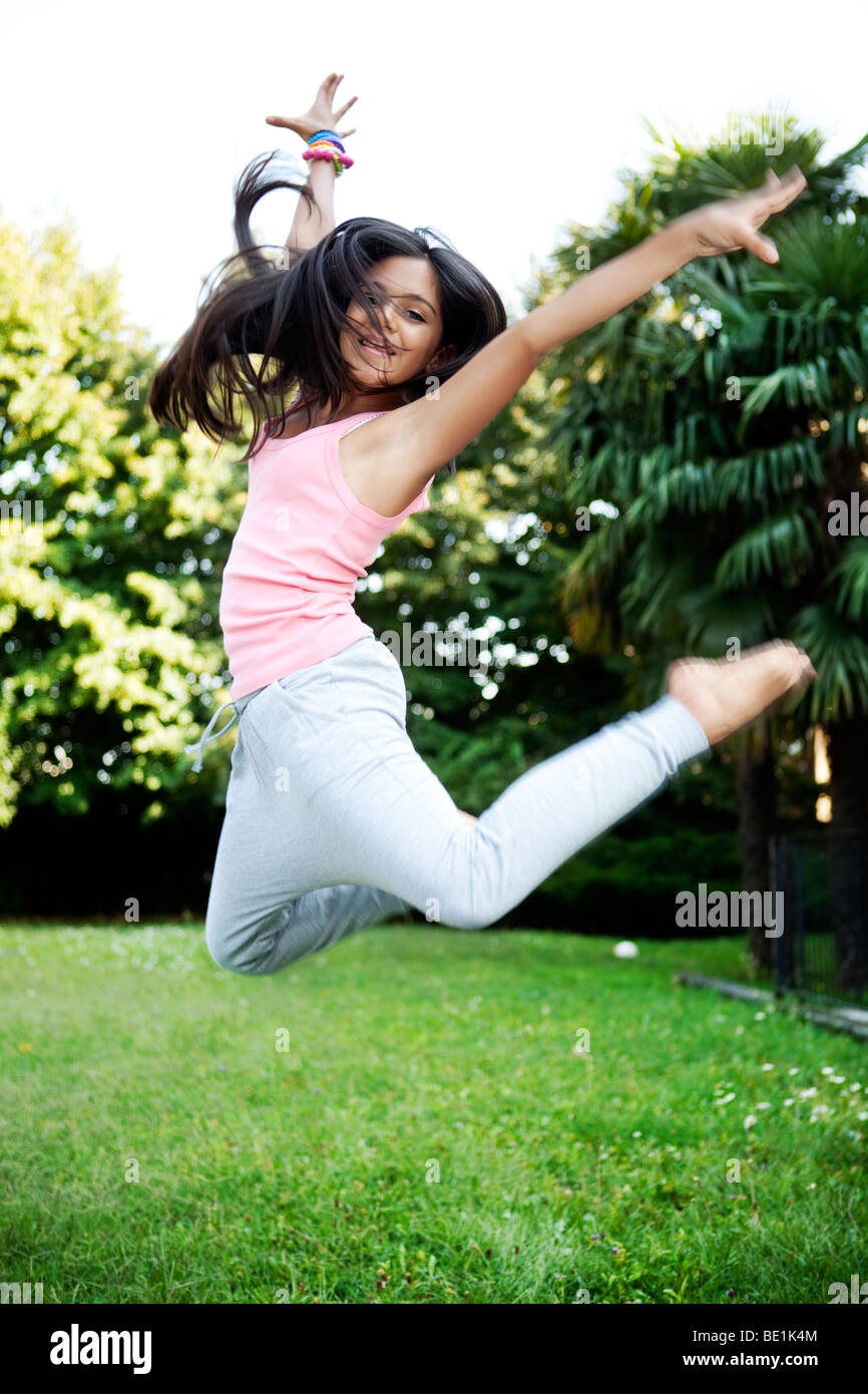Happy Teenagers Jumping
