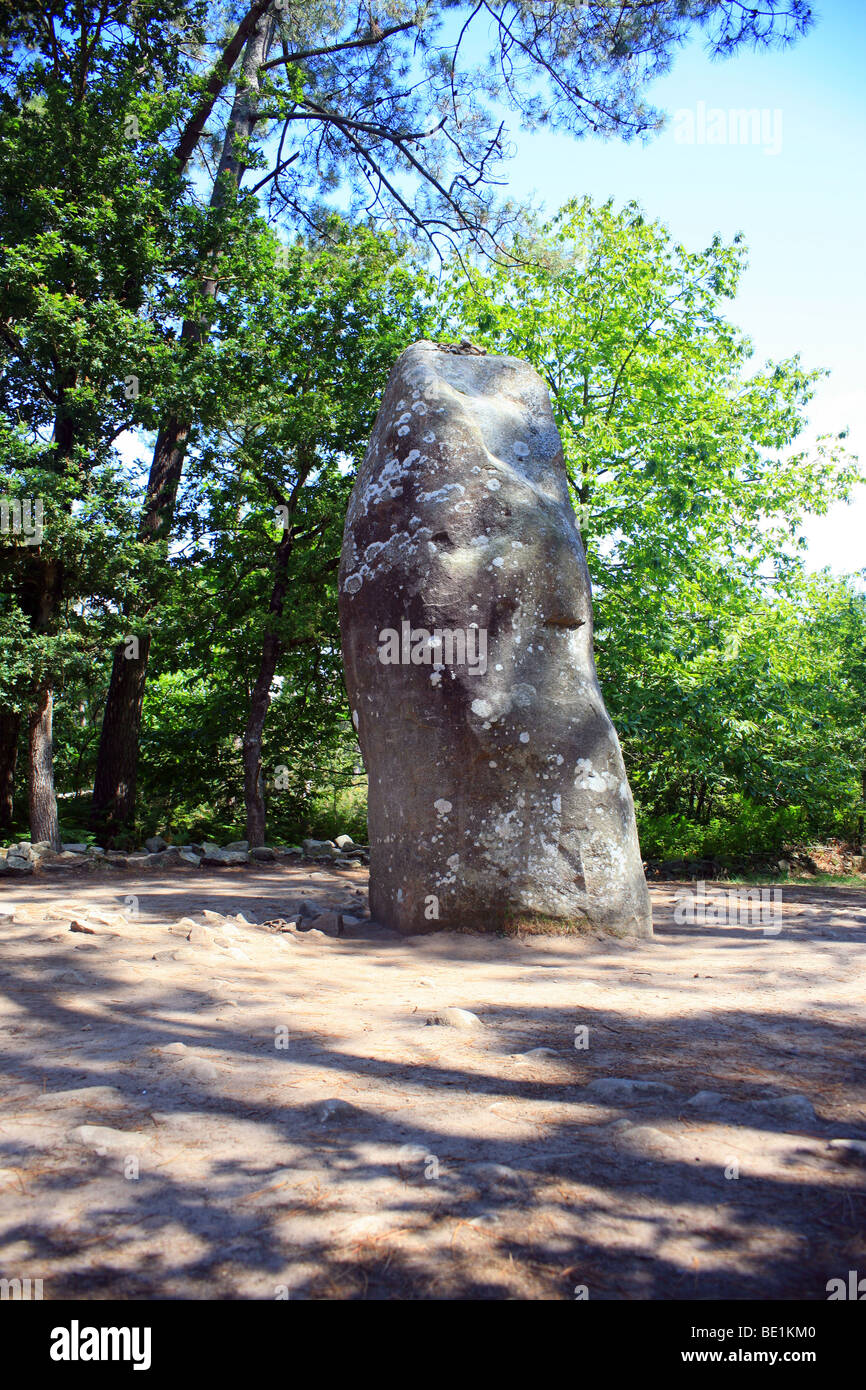 le geant du Manio, megalith at Kerlescan near Carnac, Morbihan ...