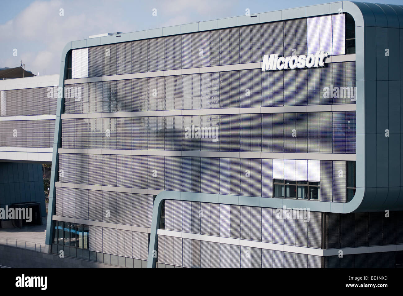 Exterior of modern Microsoft building in Cologne German Stock Photo - Alamy