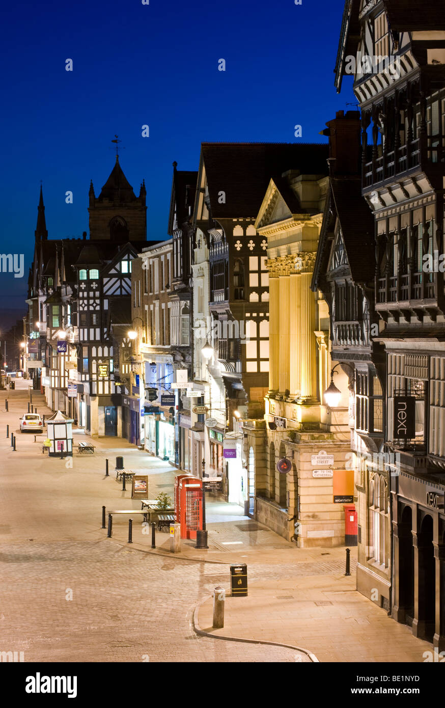 Chester rows medieval hi-res stock photography and images - Alamy