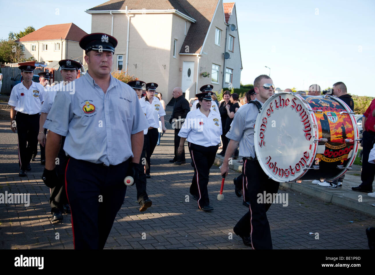 Sons of the Somme Loyalist Band from Johnstone marching in Kilwinning ...