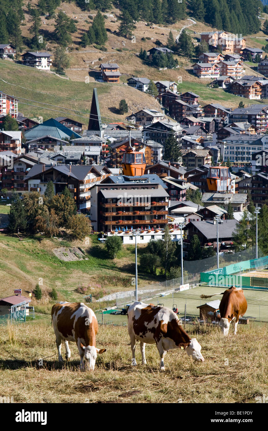 Saas Fee Swiss Alps Switzerland Europe Stock Photo - Alamy