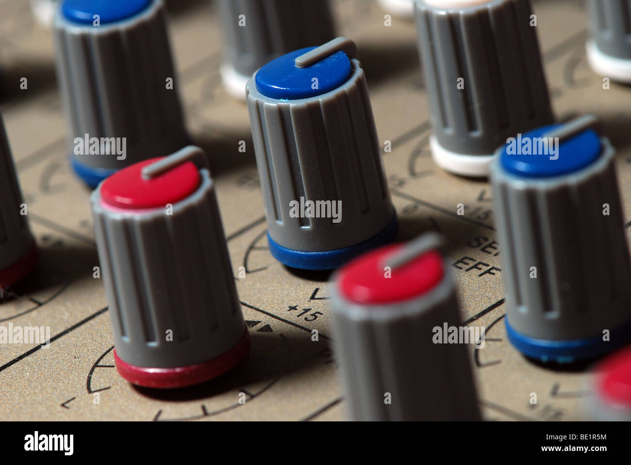 Control knobs and faders Stock Photo - Alamy