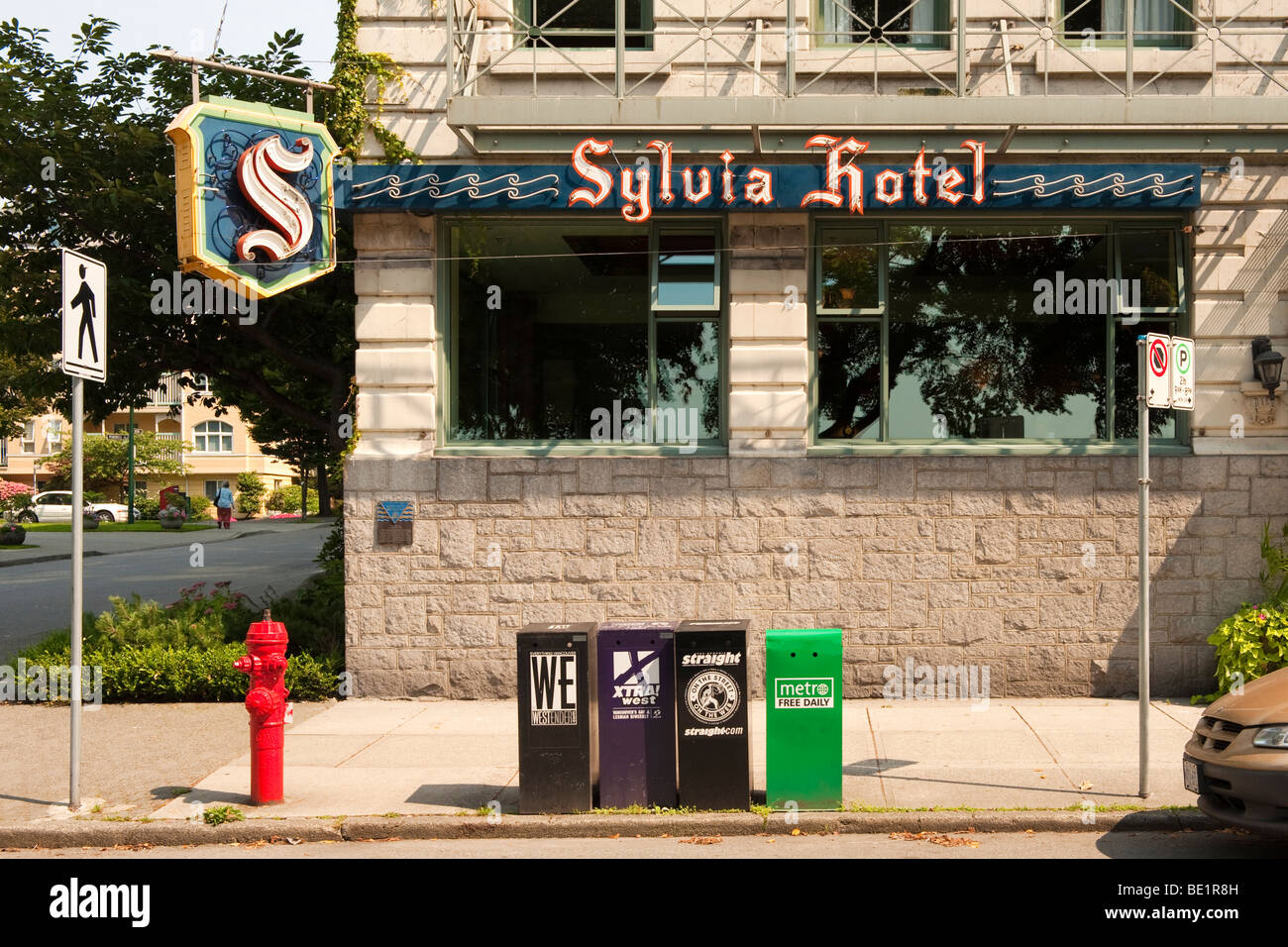 The Sylvia Hotel (1912), a heritage beachside hotel building on English ...