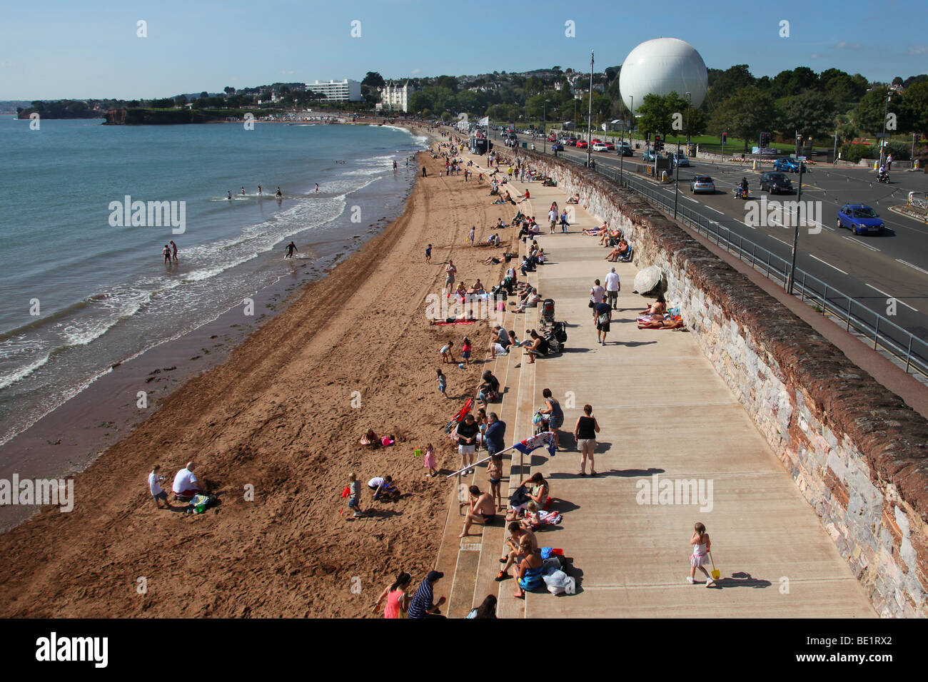 View of the beach at Torquay, Devon, England Stock Photo - Alamy