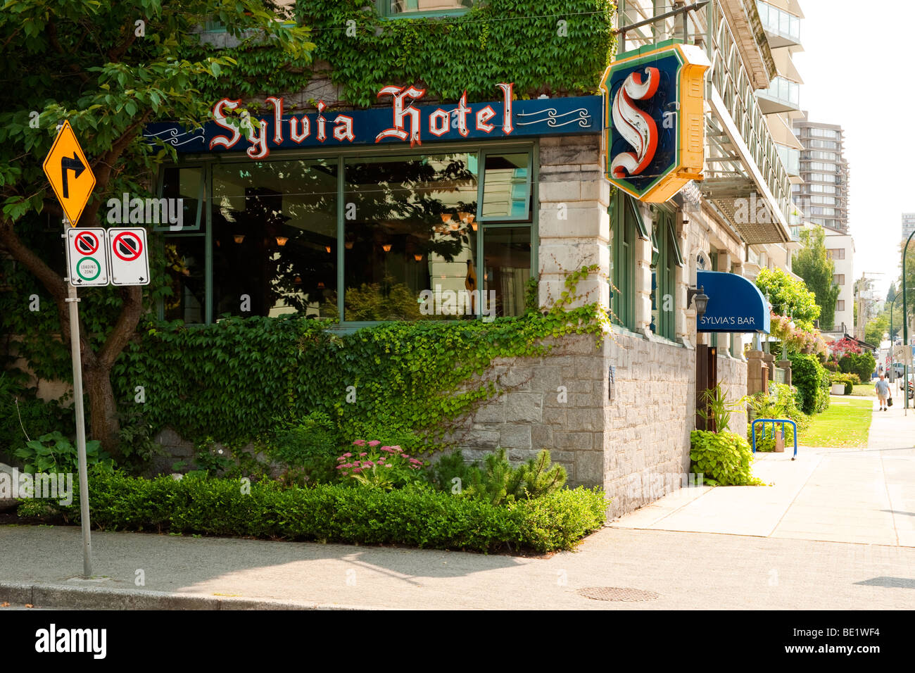 The Sylvia Hotel (1912), a heritage beachside hotel building on English ...