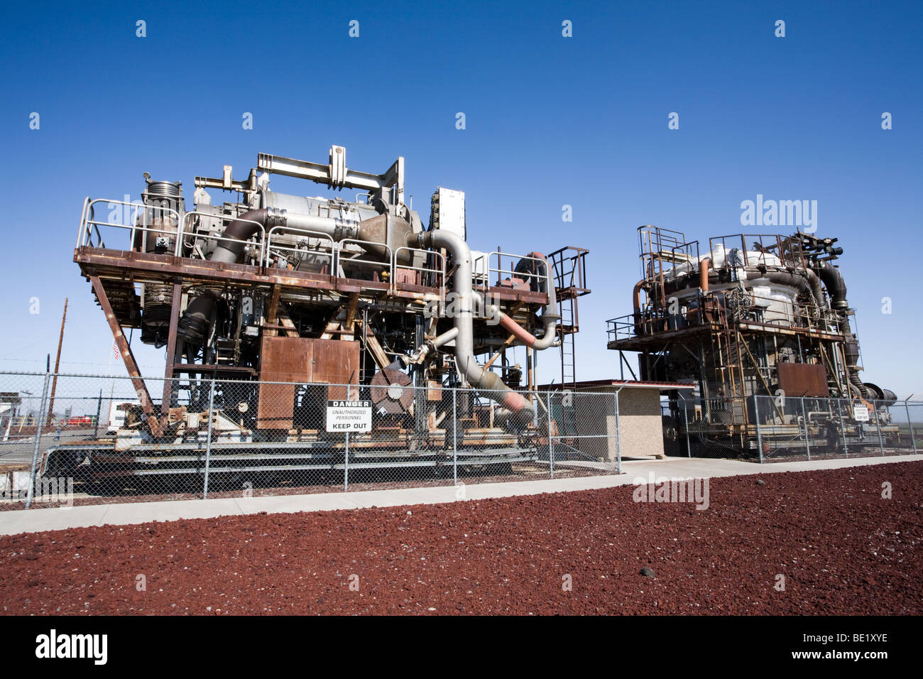 Experimental atomic jet engines at Atomic City, Idaho, site of first ...