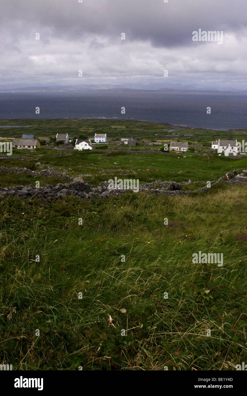View over Inis Mor (Inismore) Island, Aran Islands, Co. Galway, Ireland ...