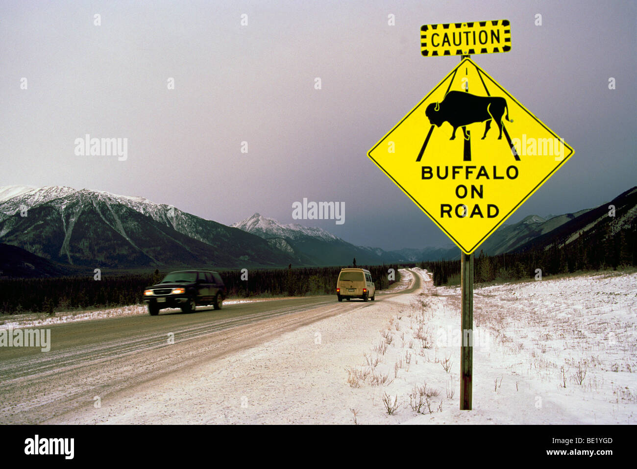 Alaska Highway, Northern Rockies, BC, British Columbia, Canada ...