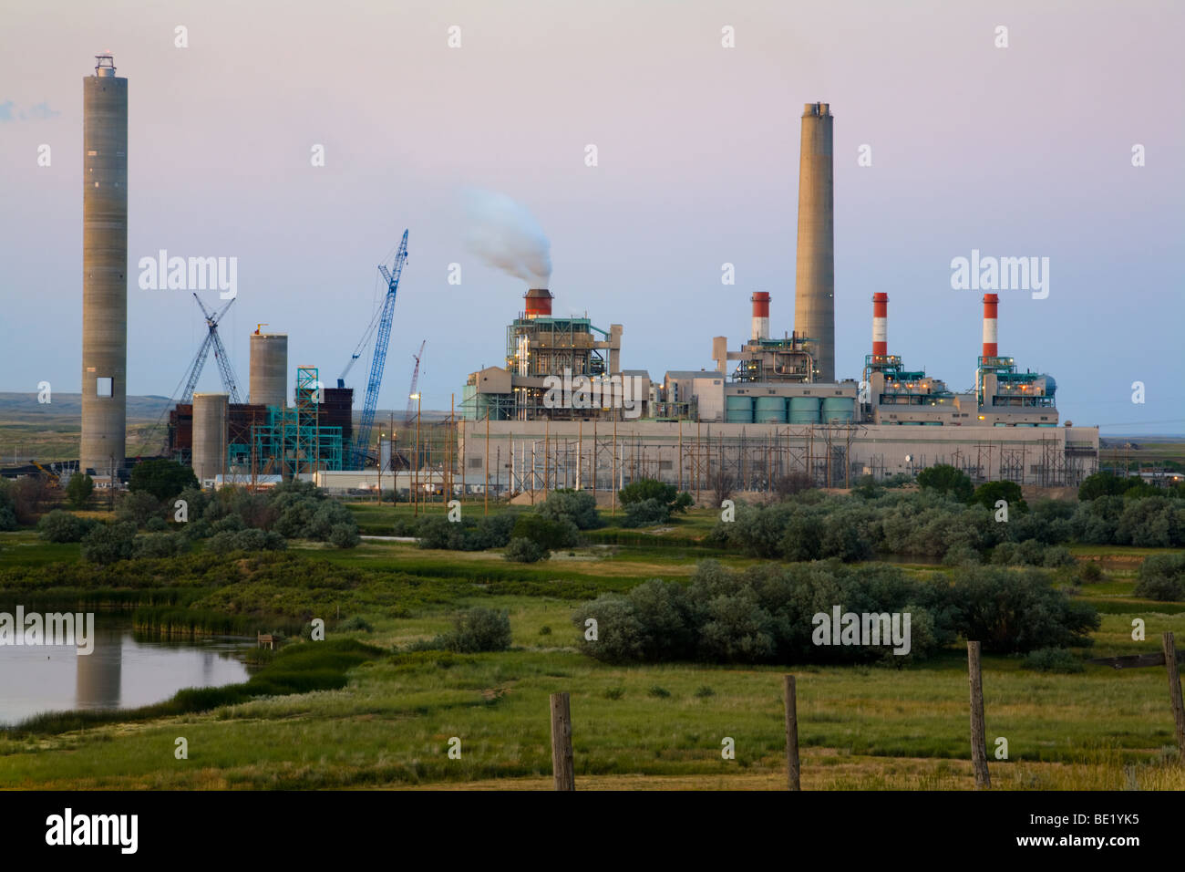 Oil refinery near Casper, Wyoming, home town of Dick Cheney Stock Photo ...