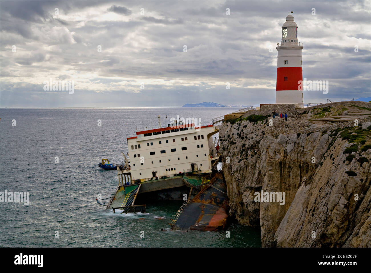 Shipwreck, Europa Point, Rock of Gibraltar Stock Photo - Alamy