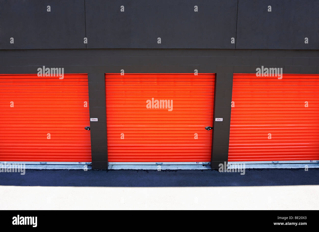 doors to storage facility unit Stock Photo - Alamy